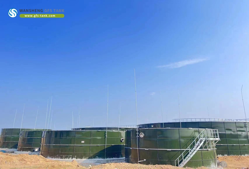 Glass Lined to Steel Bolted GLS Tank for Anaerobic Digester