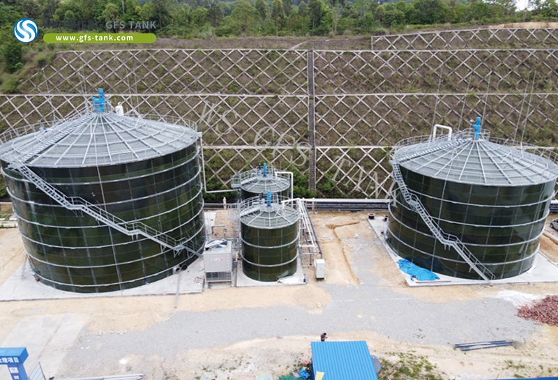 GFS Tanks with Double Membrane Roof Used in Biogas Engineering Projects