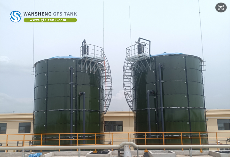 Glass Fused to Steel Sewage Collection Tank in Municipal Wastewater ...